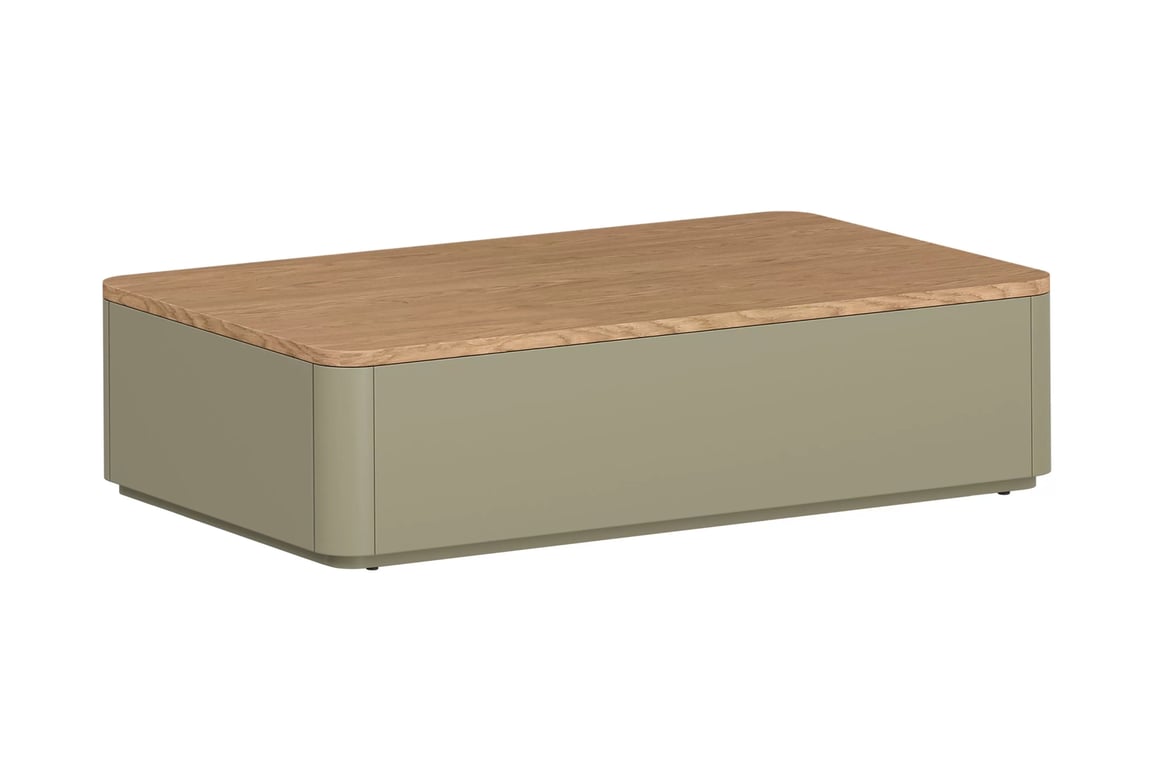 Stolik kawowy Amilio 100 cm z szufladami - eukaliptus | Meble Bogart